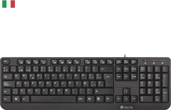 USB Toetsenbord met 12 Multimedia Toetsen - Black QWERTY voor... | bol