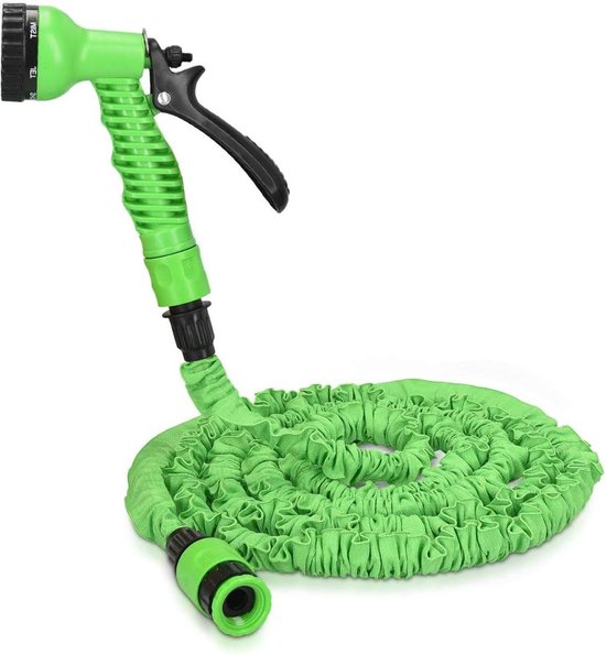 Flexibele tuinslang van 5 tot 15 meter - Rekbare waterslang met ...