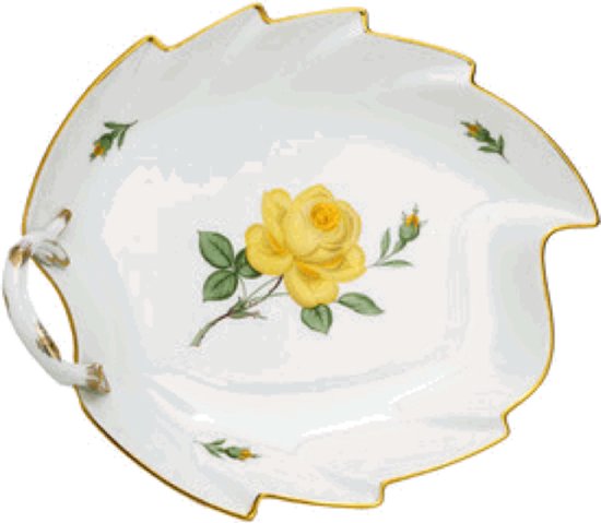 Snoep schaaltje | Meissen | Gele roos | bol