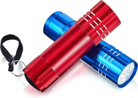 Zaklamp 2 stuks mini zaklamp kleine handzaklamp led-zaklamp voor ...