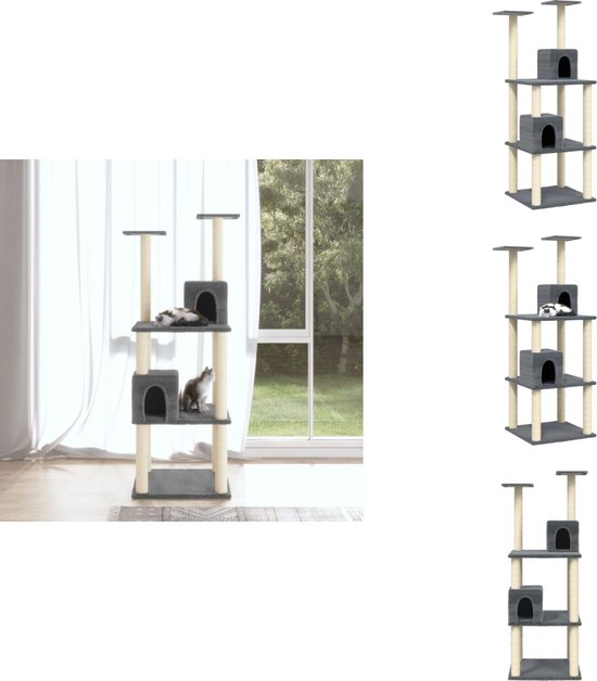 vidaXL Krabpaal - Krabpalen - Kattenpaal - - Kattenmeubel met sisal ...