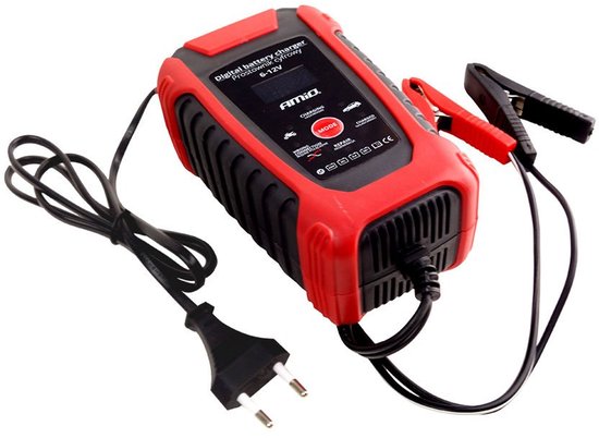 AMiO Digitale Auto Batterijlader - Microprocessorgestuurd Veilig ...