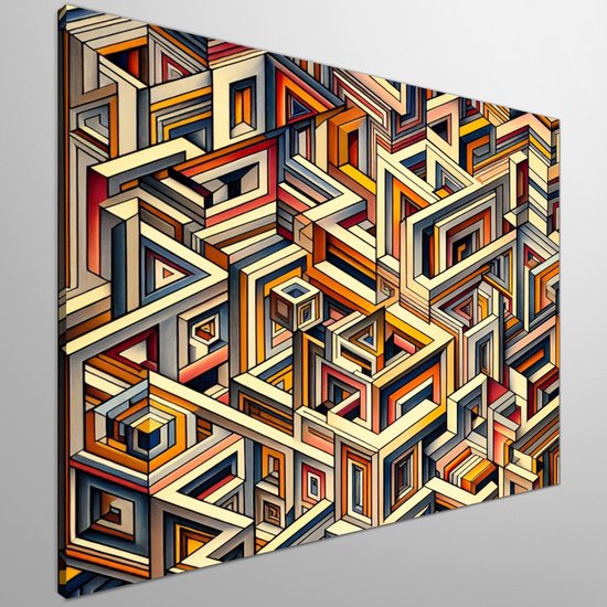 Olieverf escher schilderij | Escher's illusionary masterpiece depicted ...