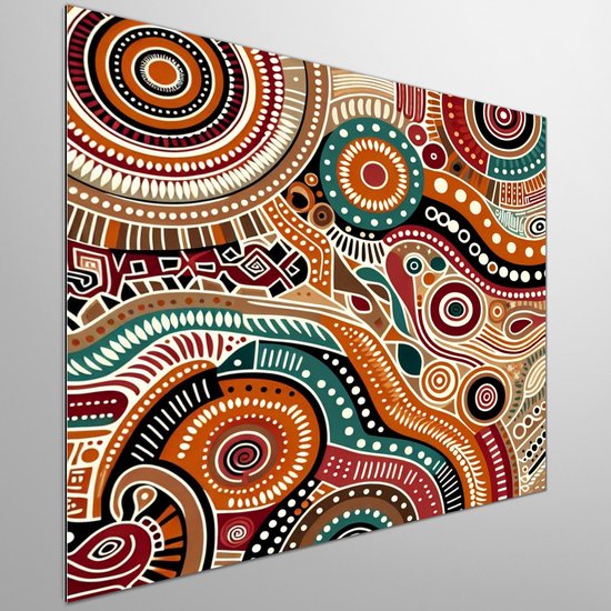 Modern aboriginal schilderij | Hedendaags Inheems Kunstwerk Erfgoed ...