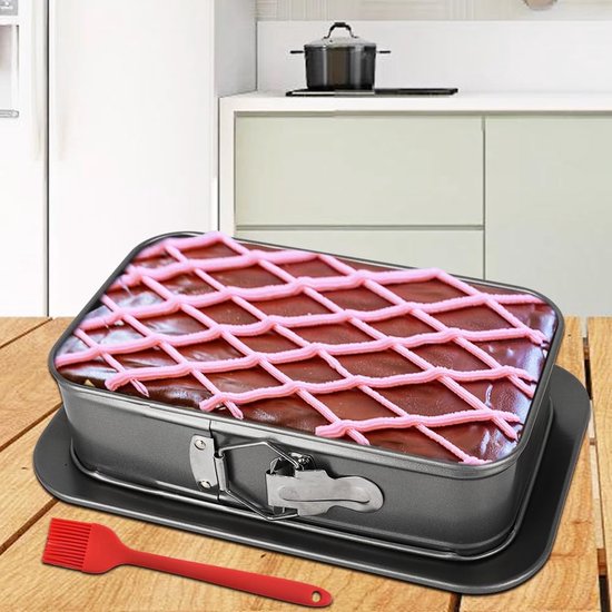 Luvetrex ® Rechthoekige Springvorm Bakvorm Met Lekbescherming Voor ...