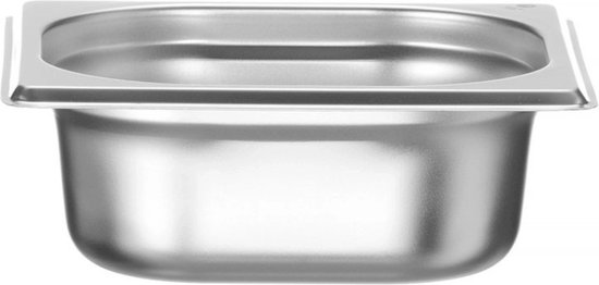 HENDI GN-container 1/6 – Budget Line – 1L – 176x162x65 mm – lichtgewicht roestvrij staal | bol