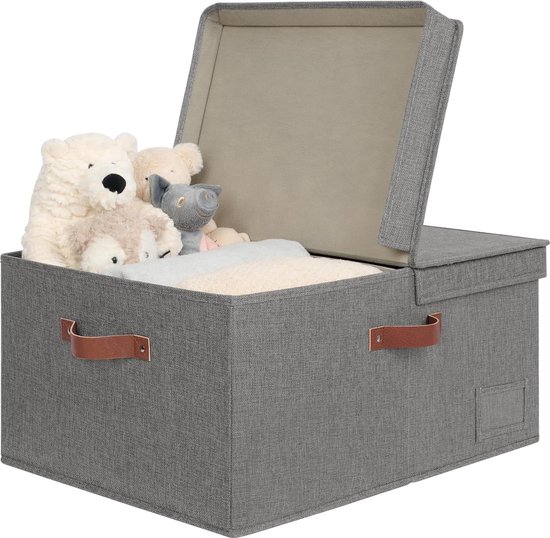Stoffen opbergdoos met deksel - Opvouwbare opbergdoos voor kleding en ...