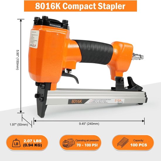 Equivera Nietpistool - Tacker - Niet Pistool - Nietpistool Draadloos | bol