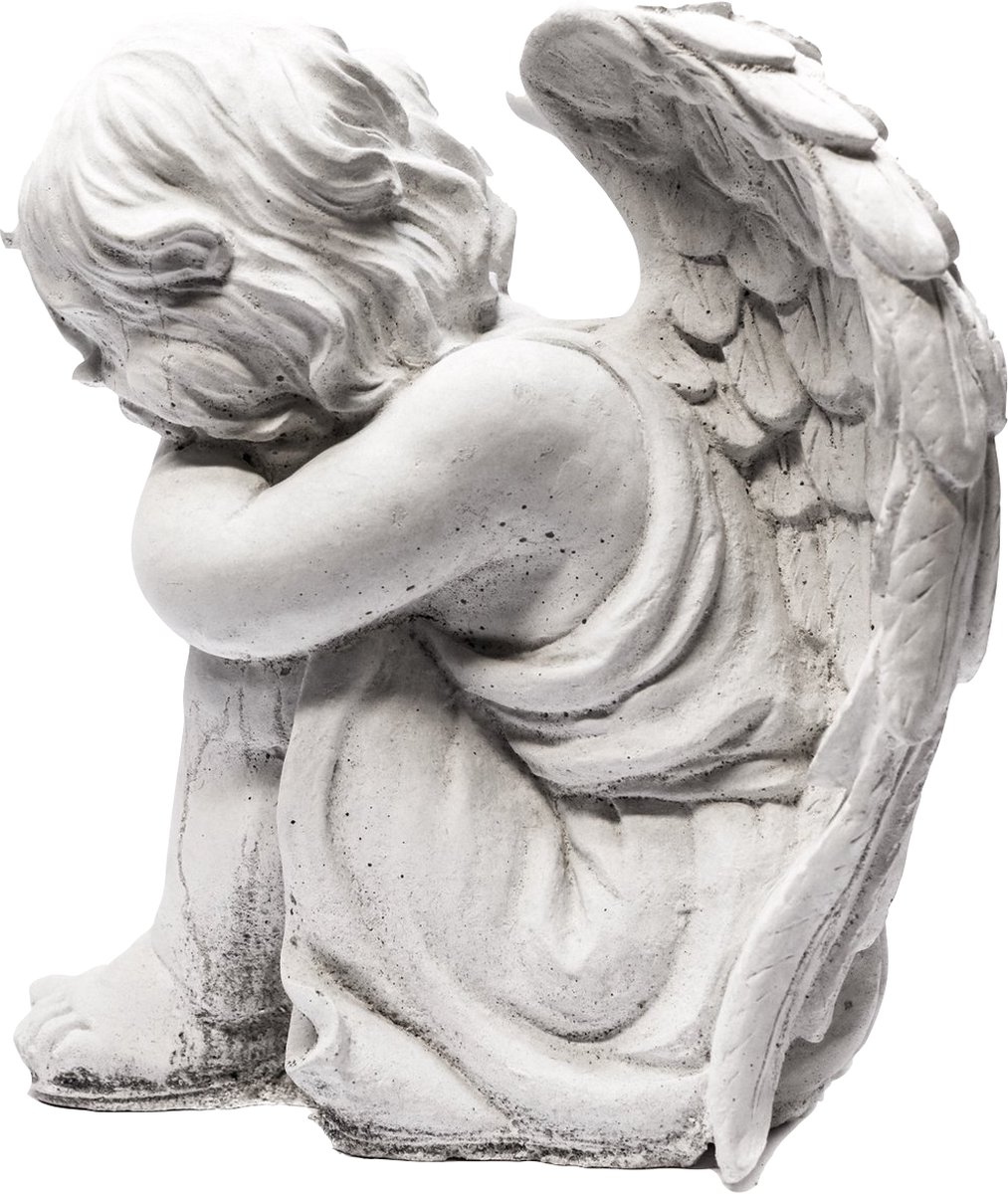 Tuinbeeld Engel (jongen)- Wit - Is voor Binnen en Buiten | bol