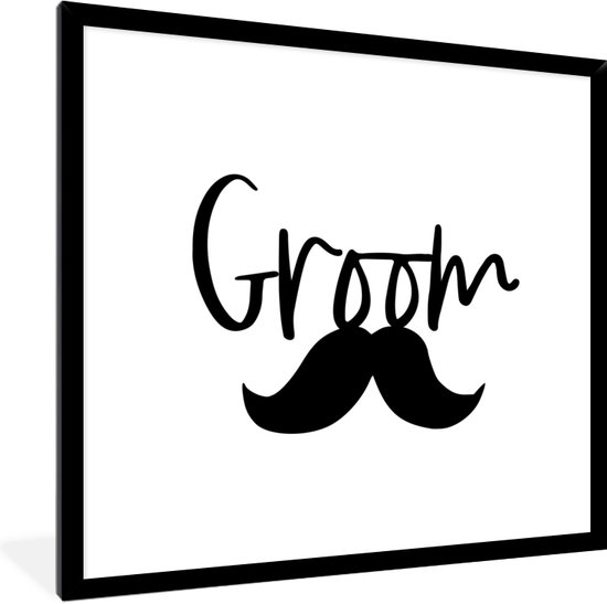 Fotolijst incl. Poster - Bruidegom - 'Groom' - Spreuken - Quotes ...