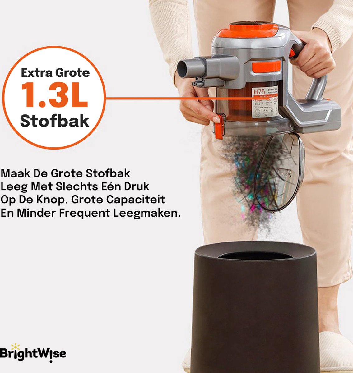 BrightWise® Easine iLife H75+ Steelstofzuiger met Extra Accu ...