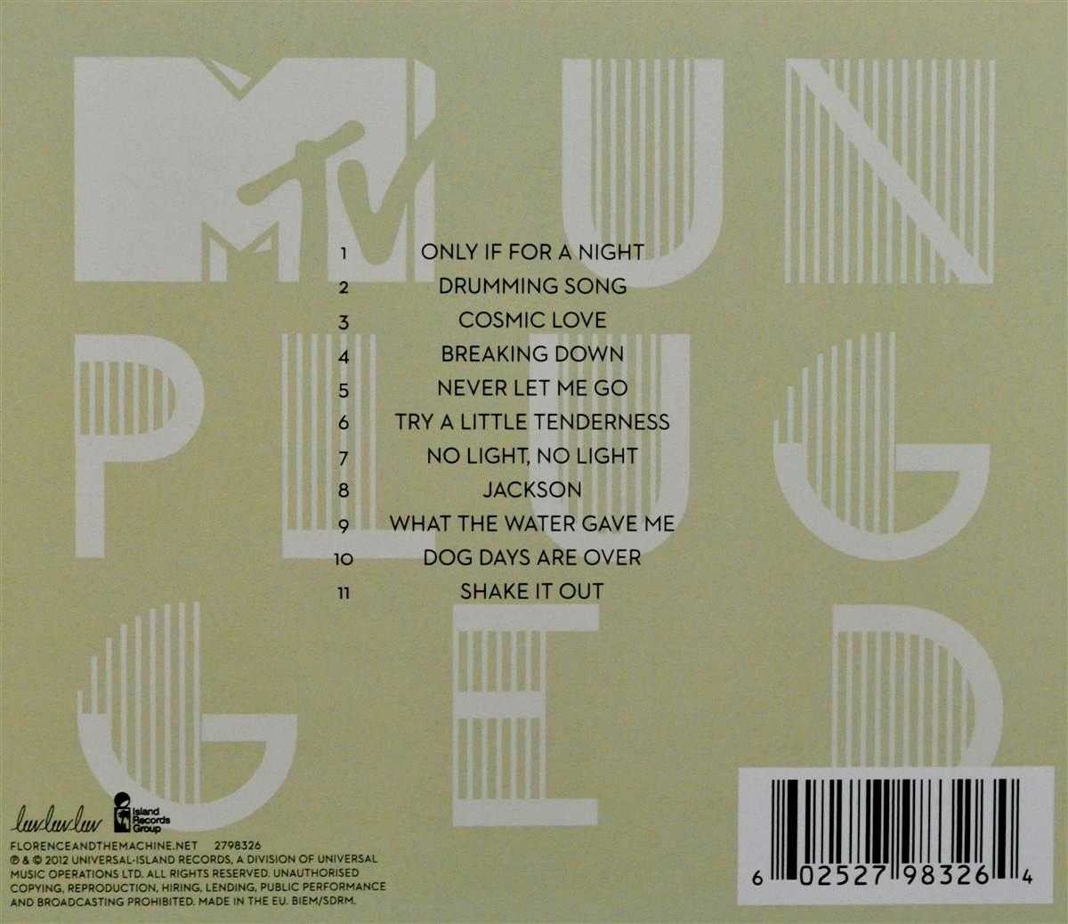 Florence + The Machine - MTV Presents Unplugged: Florence + The Machine ...