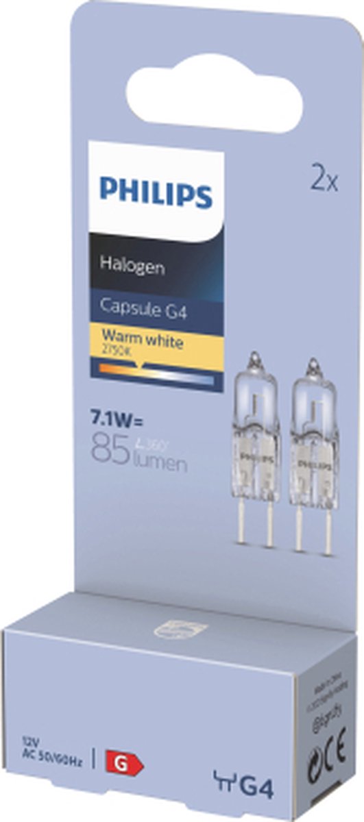 Philips Halo Caps 7.1W G4 12V CL 2PF/10 Verlichting | bol.com