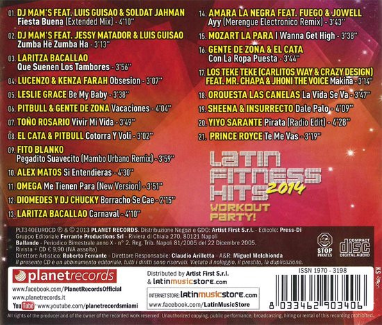 Various Artists - Latin Firness Hits 2014 (CD), various artists | CD (album) | Muziek | bol