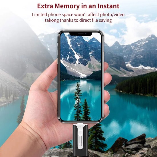 4-in-1 USB Flash Drive 512GB USB 3.0 Geheugenstick – Externe Opslag ...