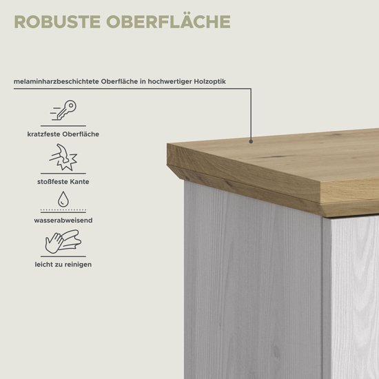 xonox.home hoge kast Verona Sibiu lariks imitatie 39x187x34 cm | bol