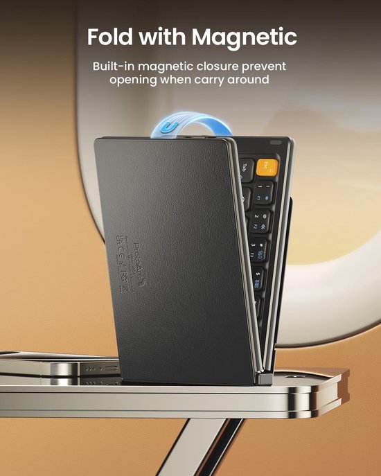 ProtoArc XK04 Opvouwbaar Compact Bluetooth Toetsenbord – Draadloos ...