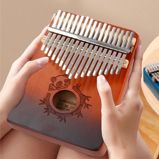 Professionele Kalimba met 17 Toetsen, Draagbare Mbira Duimpiano met Tas ...