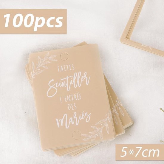 100 stuks zelfklevende etiketten voor magische kaarsen in feestelijke ...