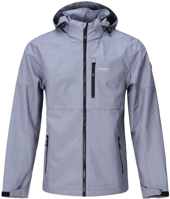 NORDBERG - dustin softshell - Softshell jack heren - Grijs | bol