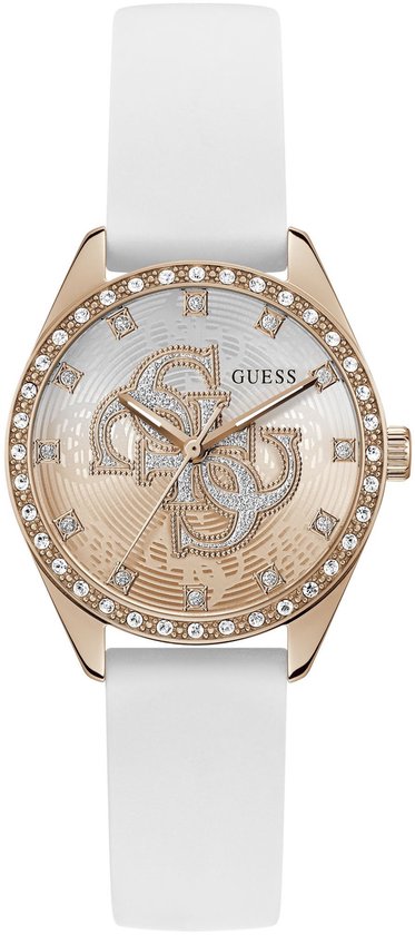 Guess Ava Quartz Analoog Horloge Tweetoon Kast: 100% Roestvrij Staal ...
