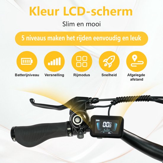 Elektrische Fiets TTGO C3 - 36V 18AH Accu - Actieradius Tot 120 Km ...