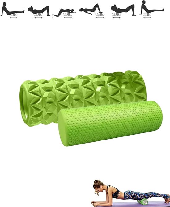Premium 2x Foam Roller Fasciarol - Effectieve Triggerpoint-Massage | bol