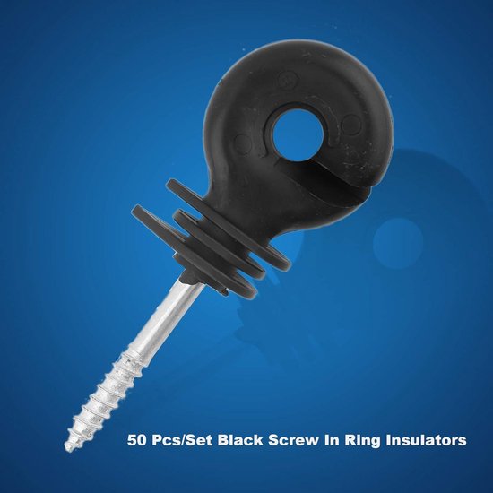 50 stuks zwarte schroef ringisolator voor doorgaand wilgenhek ...