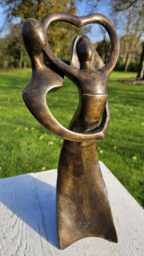 Bronzen Koppel Hart Groot | Bronzen Beelden | Moderne Bronzen Beelden ...