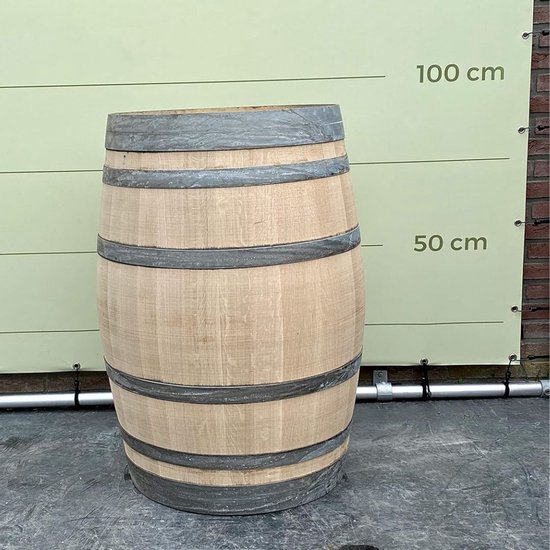 DD Regenton Hout - Watervat - Houten Regenton - 225L - 60kg - Eiken | bol