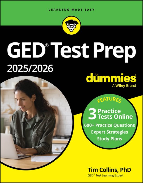 GED Test Prep 2025/2026 For Dummies | 9781394287437 | Tim Collins ...