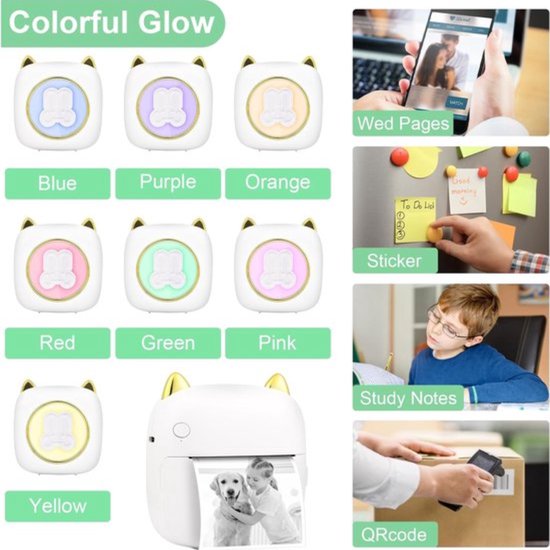 Mini Printer - Pocket Printers - Draagbare Printer - Mobiele Printer | bol