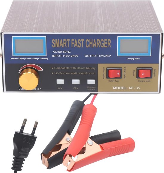 Professionele intelligente auto-acculader voor 12V/24V ...