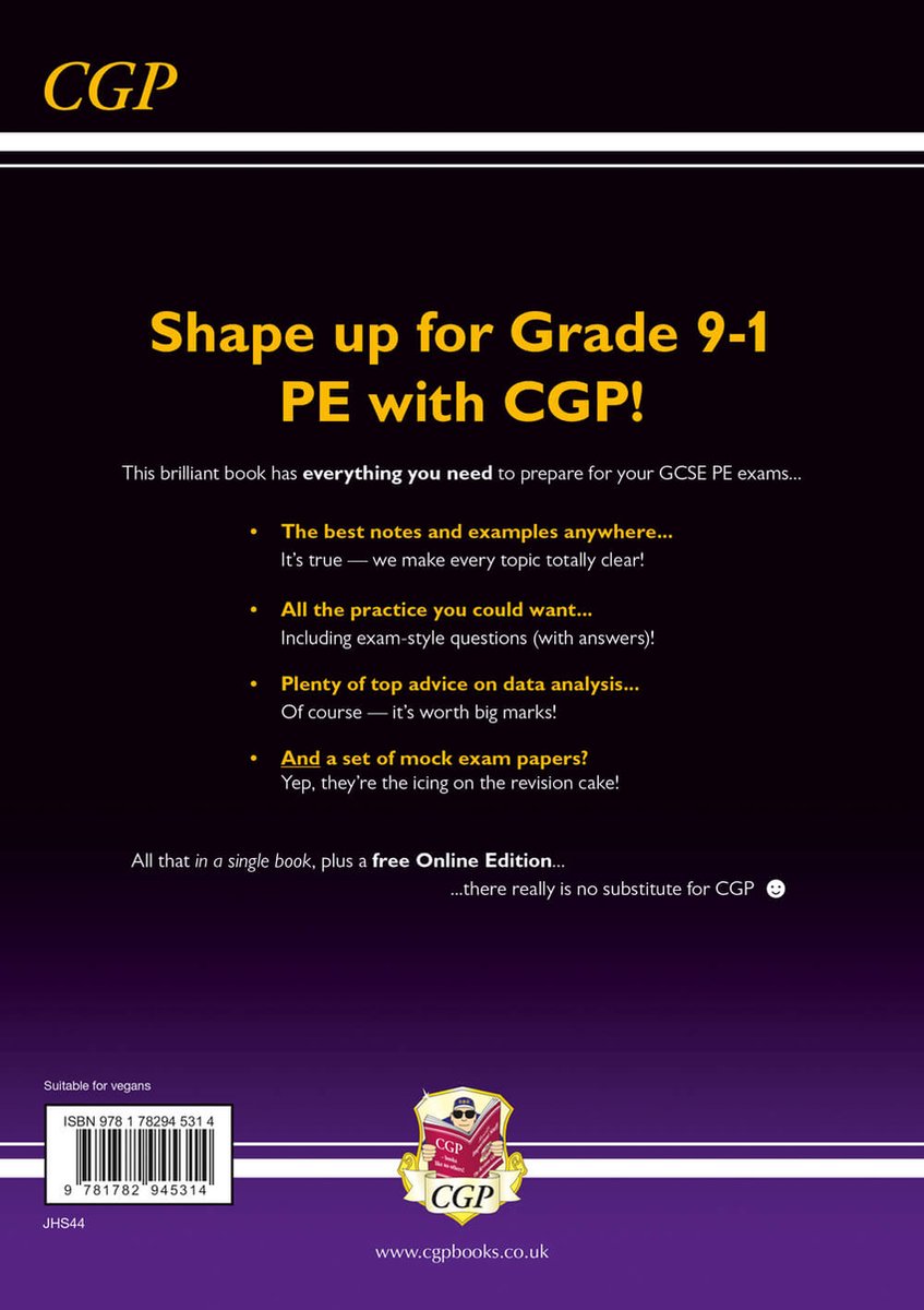 GCSE Physical Educ Comp Revision & Pract | 9781782945314 | Cgp Books ...