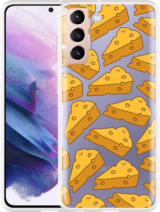 Cazy Hoesje geschikt voor Samsung Galaxy S21 - Cheesy | bol