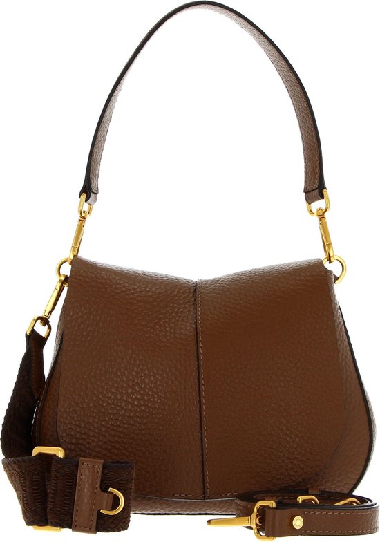 GIANNI CHIARINI Schoudertas Helena Round Shoulder Bag Castoro Bruine | bol