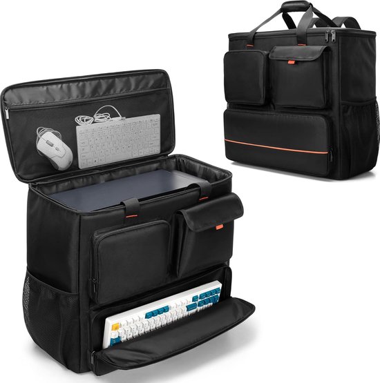 Handige Draagtas voor Desktop Computer en Accessoires met Meerdere ...