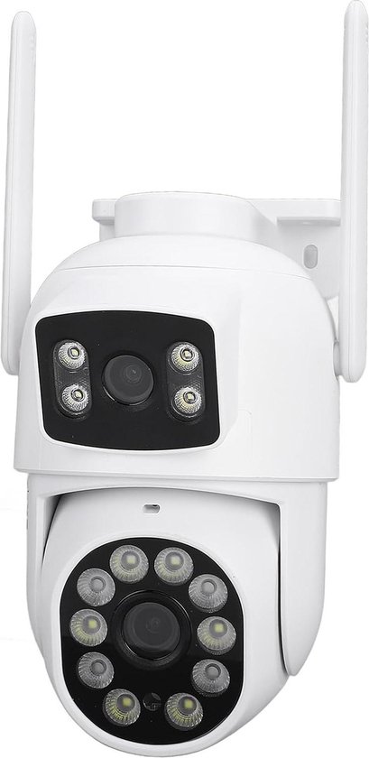 Draadloze beveiligingscamera met 360° panoramafunctie - IP66 waterdichte... | bol