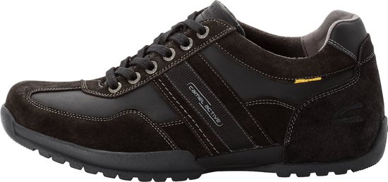camel active DRIVER Sneaker van echt leer - Maat menswear-44 - Zwart | bol