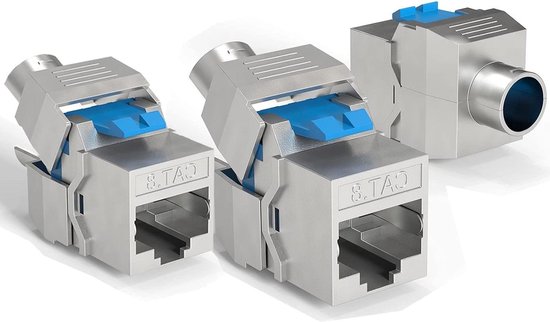 Keystone-module Jack Cat 8 RJ45-bus 40 Gbits 2000 MHz - Volledig ...