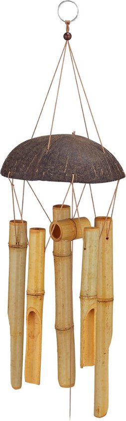 DD Windgong Bamboe - Windvanger - Windorgel - Kokosnoot - 96x15x96cm ...