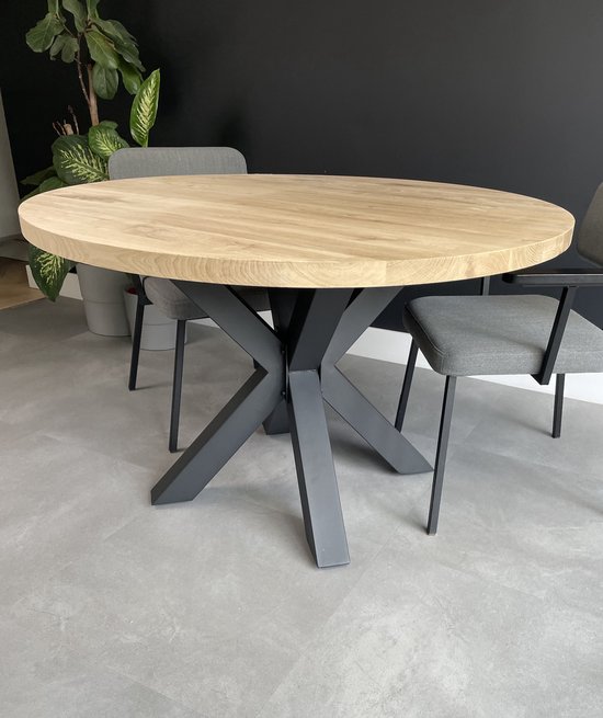 Blackwood - Ronde Eettafel - Puur Massief Eiken - 100 centimeter ...