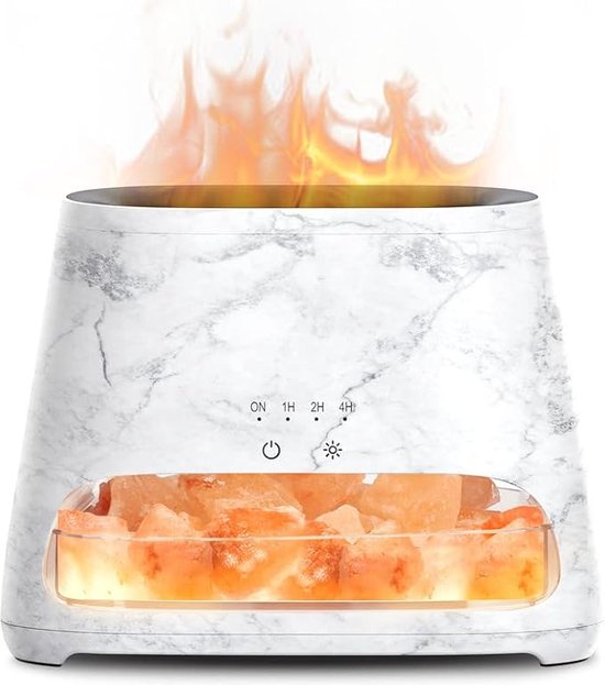 2-in-1 Aroma Diffuser & Salt Range Pakistan Lamp met Vlam Effect - 150 ...