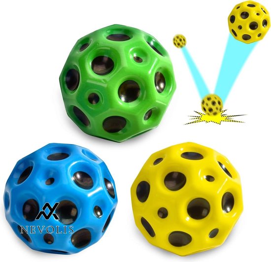 Nevolis3 Piece Moon Ball Mini Jumping Ball Super High Bouncing ...