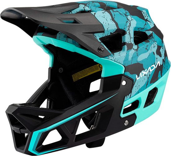 Fietshelm - Fietshelm Volwassenen - Full Face - Mountainbike - Blauw ...