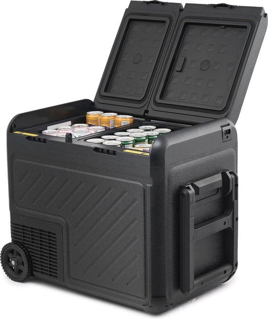 Draagbare Koelbox voor Auto en Camping met Temperatuurregeling -22 °C tot 20 °C, 45L... | bol
