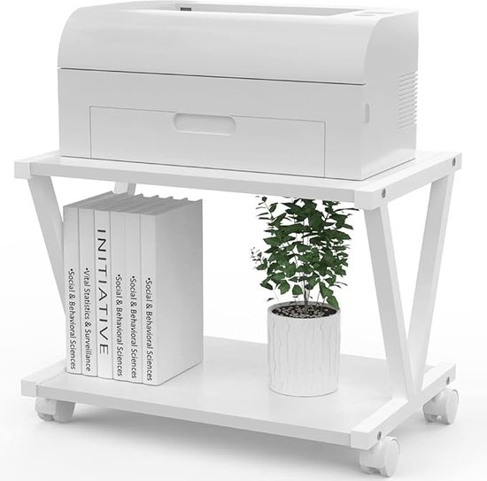 Desktop printer standaard 2-laags onder bureau houten printer rek ...