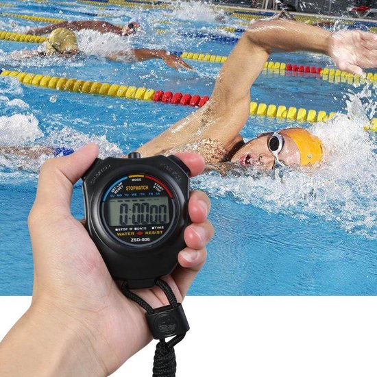 Sports Stopwatch Timer with Stainless Steel Whistle - Large LCD Display ...