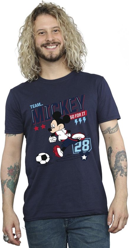 Disney Heren Mickey Mouse Team Mickey Voetbal T-shirt | bol