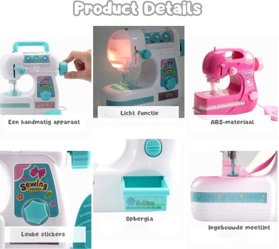 MrGoods - Kinder Naaimachine - Box met Accessoires - Naaimachine voor ...